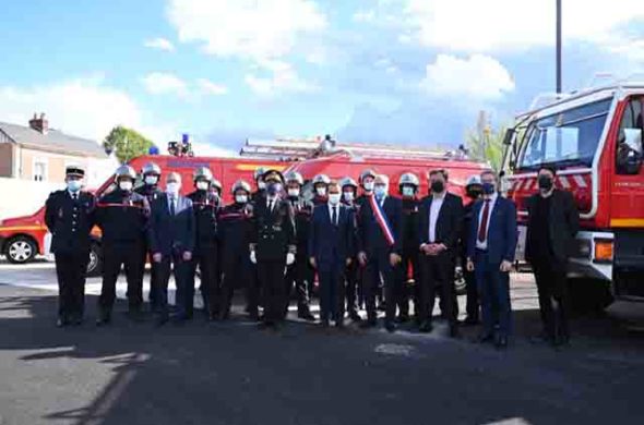 Les pompiers de Beaumont-le-Roger dans leur nouvelle caserne - Eure en Normandie