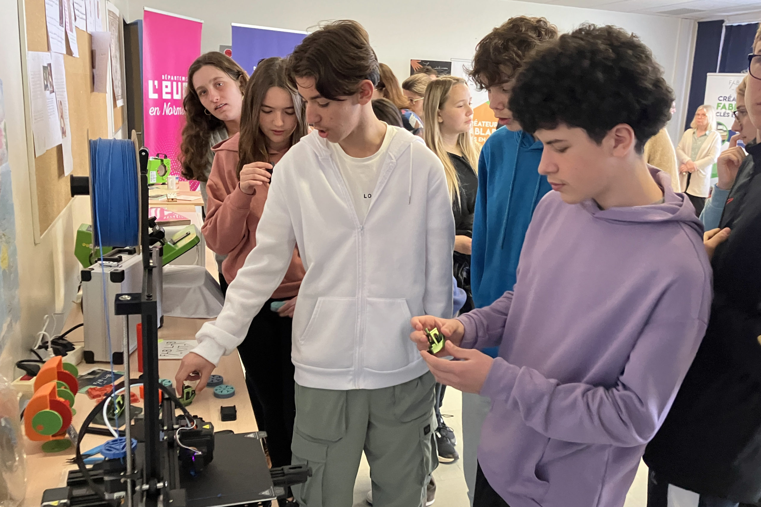 A Louviers, le nouveau Fab Lab bluffe les collégiens - Eure en Normandie